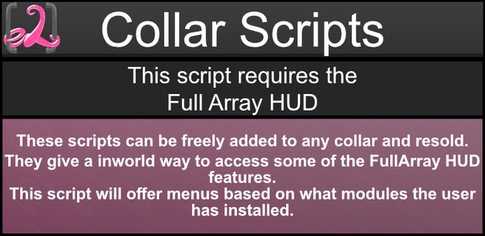 Second Life Marketplace - [eL] Full Array [Collar Scripts]
